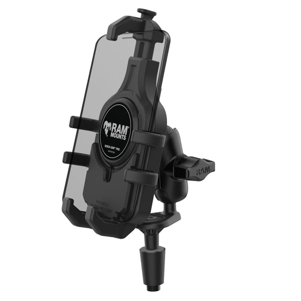 RAM® Quick-Grip™ Pro Phone Mount with Fork Stem Base - Short - RAM-B ...