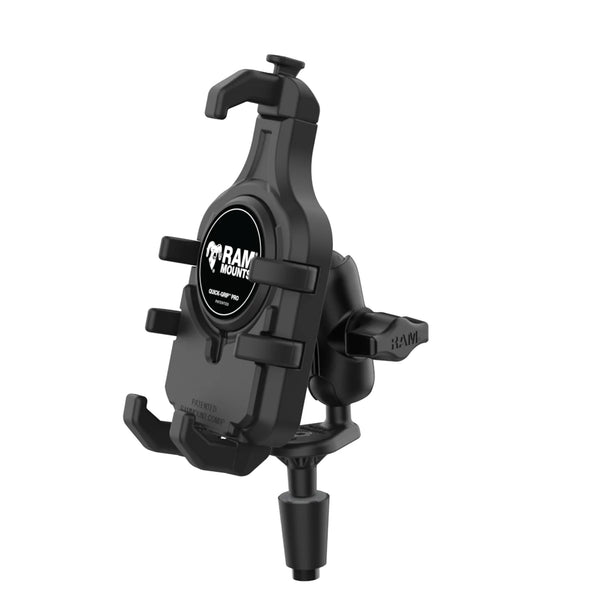 RAM® Quick-Grip™ Pro Phone Mount with Fork Stem Base - Short - RAM-B ...