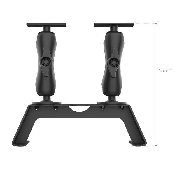 RAM® Fishfinder Deck Kit with Dual Humminbird Helix 8-10 & XPLORE Mount ...