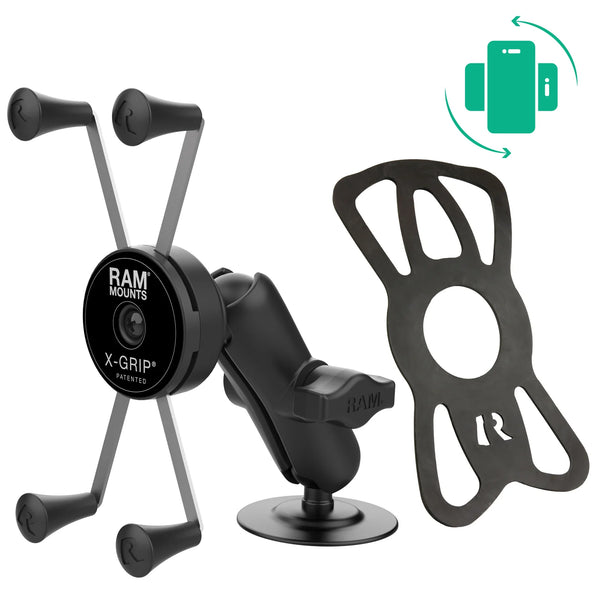 RAM® Rotating X-Grip® Large Phone Mount with Flex Adhesive Base - RAP-B ...