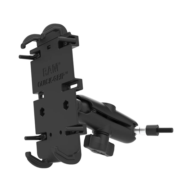 RAM® Quick-Grip™ XL Phone Mount with Grab Handle M6 Bolt Base - RAM-B ...