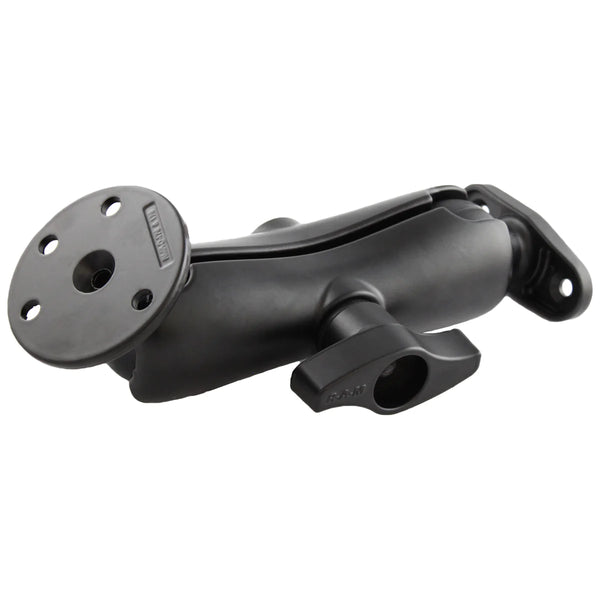 RAM® Double Ball Mount with Round Plate and 2 3/8" 2-Hole Pattern Plate ...