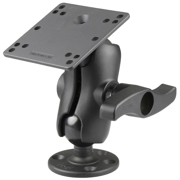 RAM® Double Ball Mount with 100x100mm VESA Plate and Large Knob - Short ...