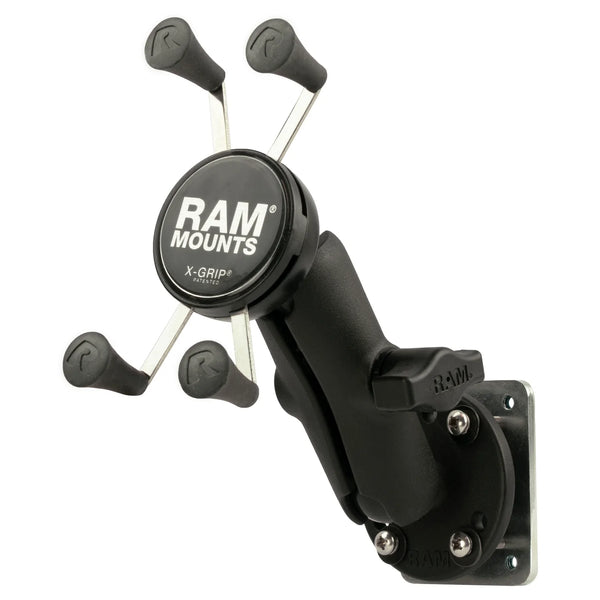 RAM® X-Grip® Phone Mount with Drill-Down Base & Backer Plate - RAM-B ...