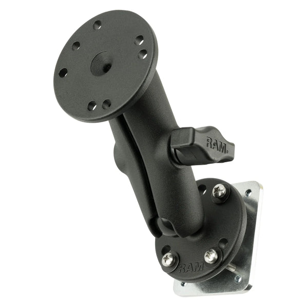 RAM® Double Ball Mount with Backing Plate - RAM-B-101U-225B2 | OC Mounts