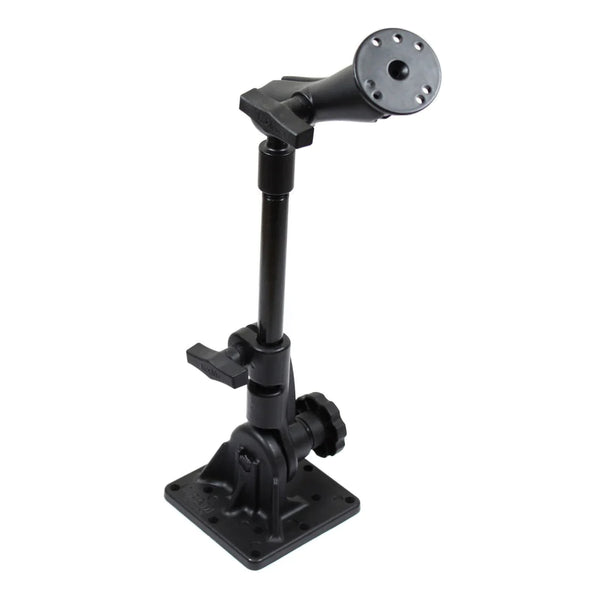 RAM® Pedestal Mount with 9" Pipe and C Size Double Ball Mount - RAM ...