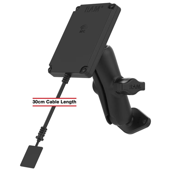RAM® Double Ball Diamond Plate Mount with NFC Repeater Accessory - RAM ...
