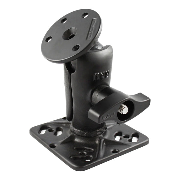 RAM® Drill-Down Mount with Single Socket Arm & Large Round Plate - RAM ...
