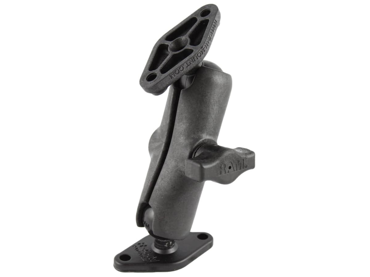 RAM® Universal Composite Double Ball Mount with Two Diamond Plates ...