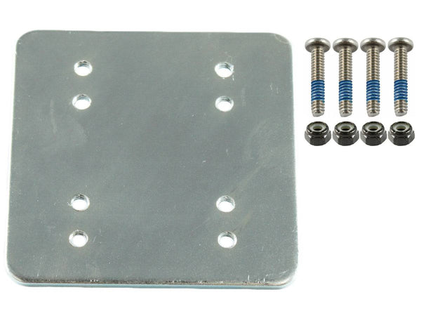 3 x 3 backer plate w/ AMPS and 1.5" x 2" hole patterns with hardware ...