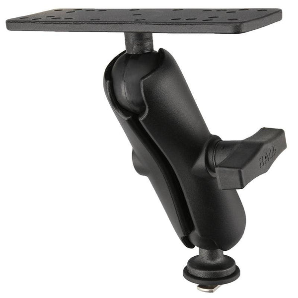 RAM 1.5" Ball Mount with 6.25" X 2" Rectangle Base, Double Socket Arm ...