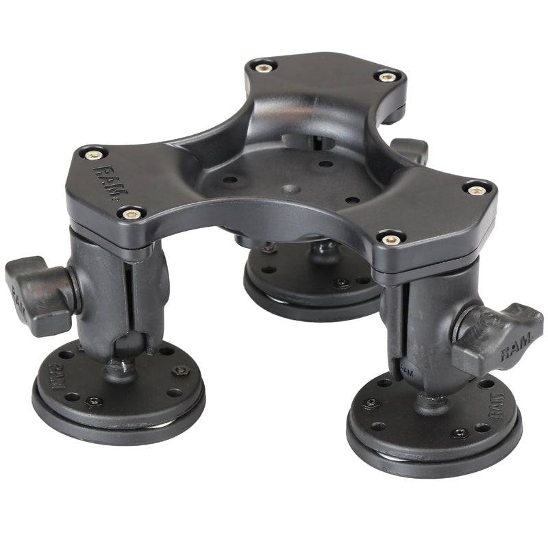 RAM® Triple Ball and Socket Magnetic Base with AMPS Hole Pattern - RAP ...