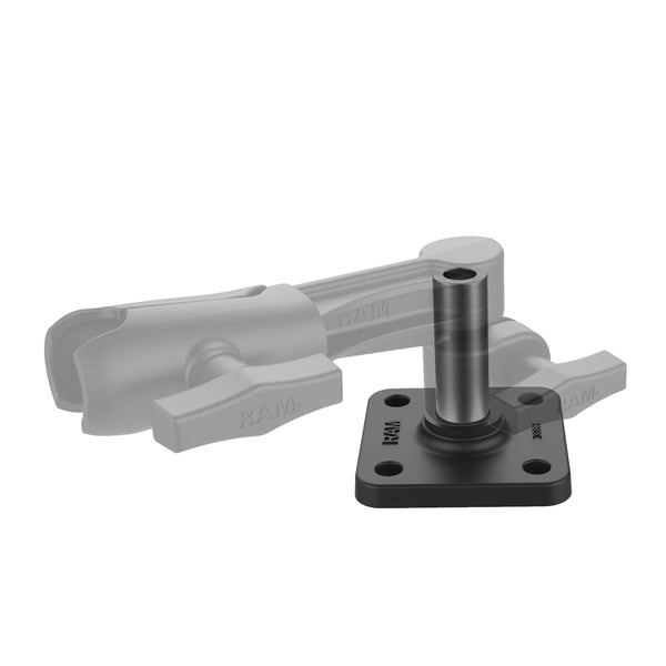 RAM® Horizontal Mounting Base with 1/2" NPT Post - RAM-304B-HP | OC Mounts